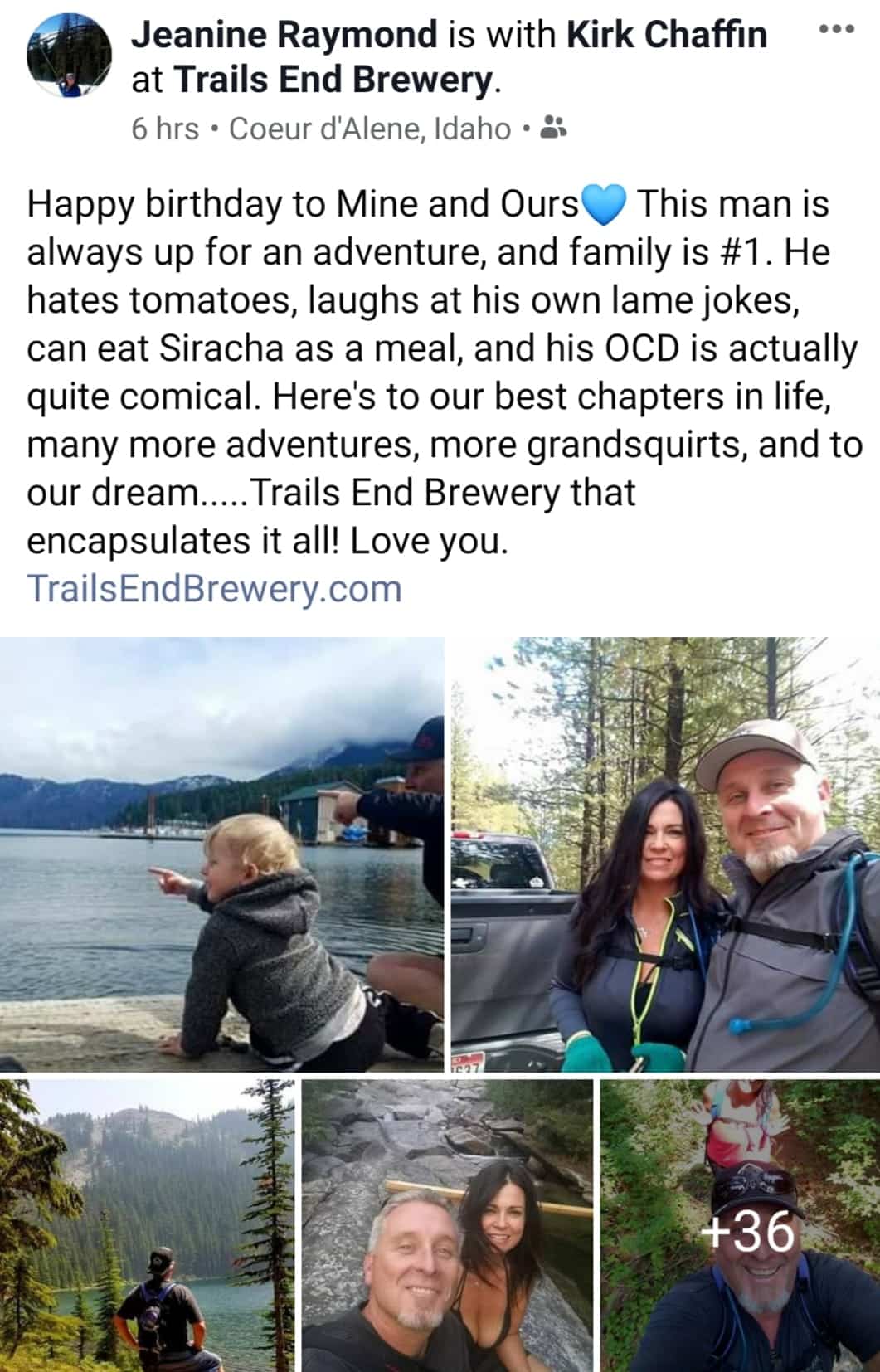 Happy Birthday to the head Trail Guide at Trails End! Clink glasses ...